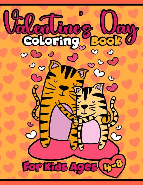 Cute Animals Valentine's Day Coloring Books for Kids: Valentine's Day ...