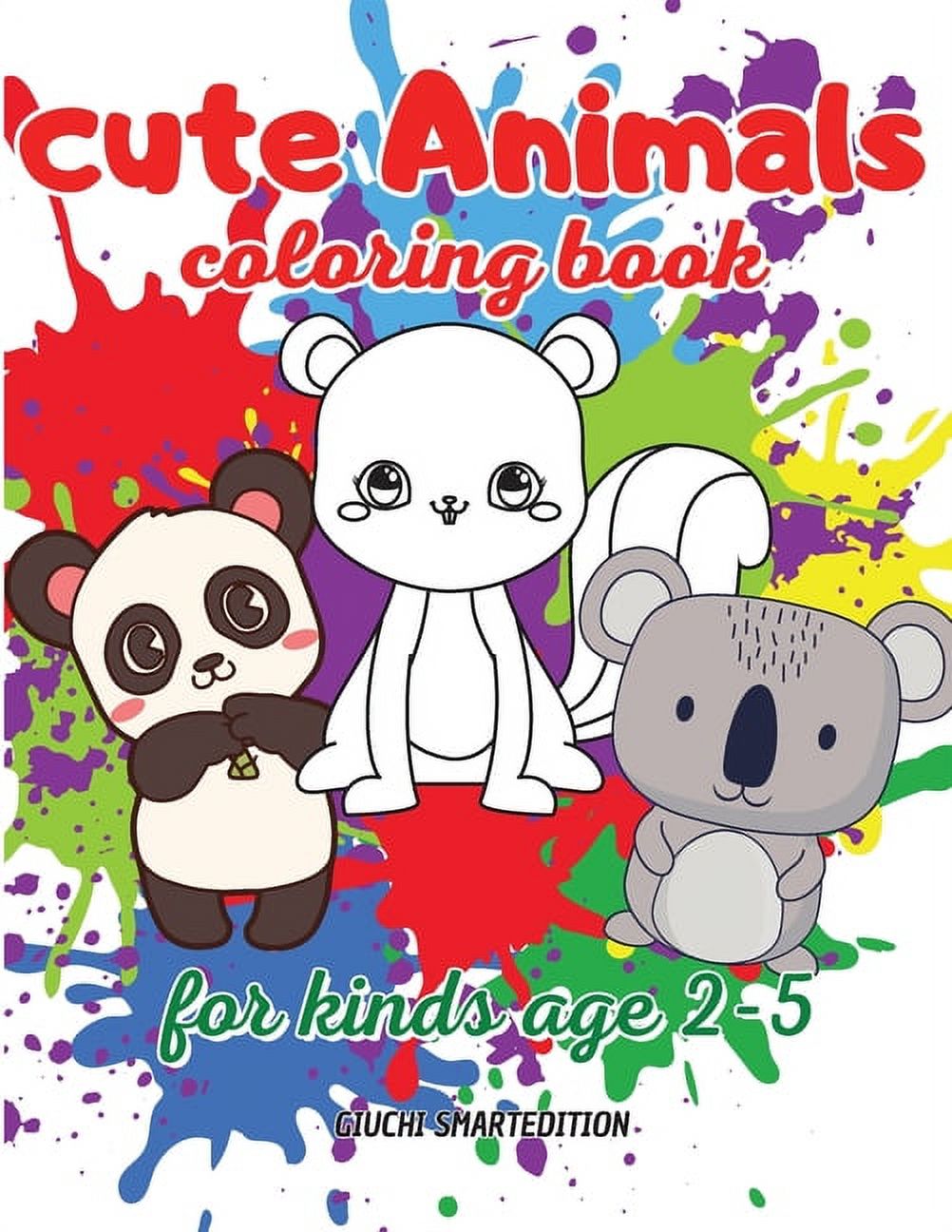 Cute Animals coloring book: Coloring book for little girl and boy: Cute ...