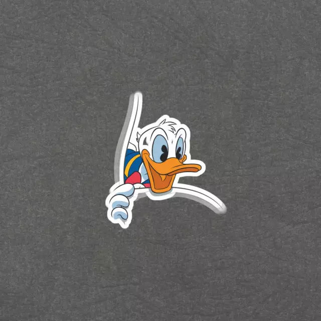 Cute Animated Duck Vinyl Sticker - Quirky Cartoon Waterfowl Decalphone ...
