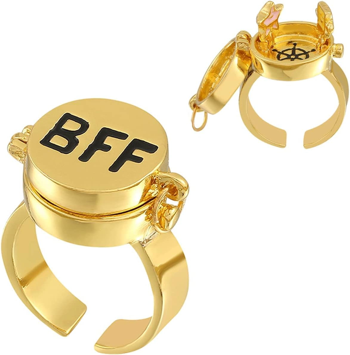 Cute Anime Aesthetic Friendship Open Ring For Teens, Ring Openable ...