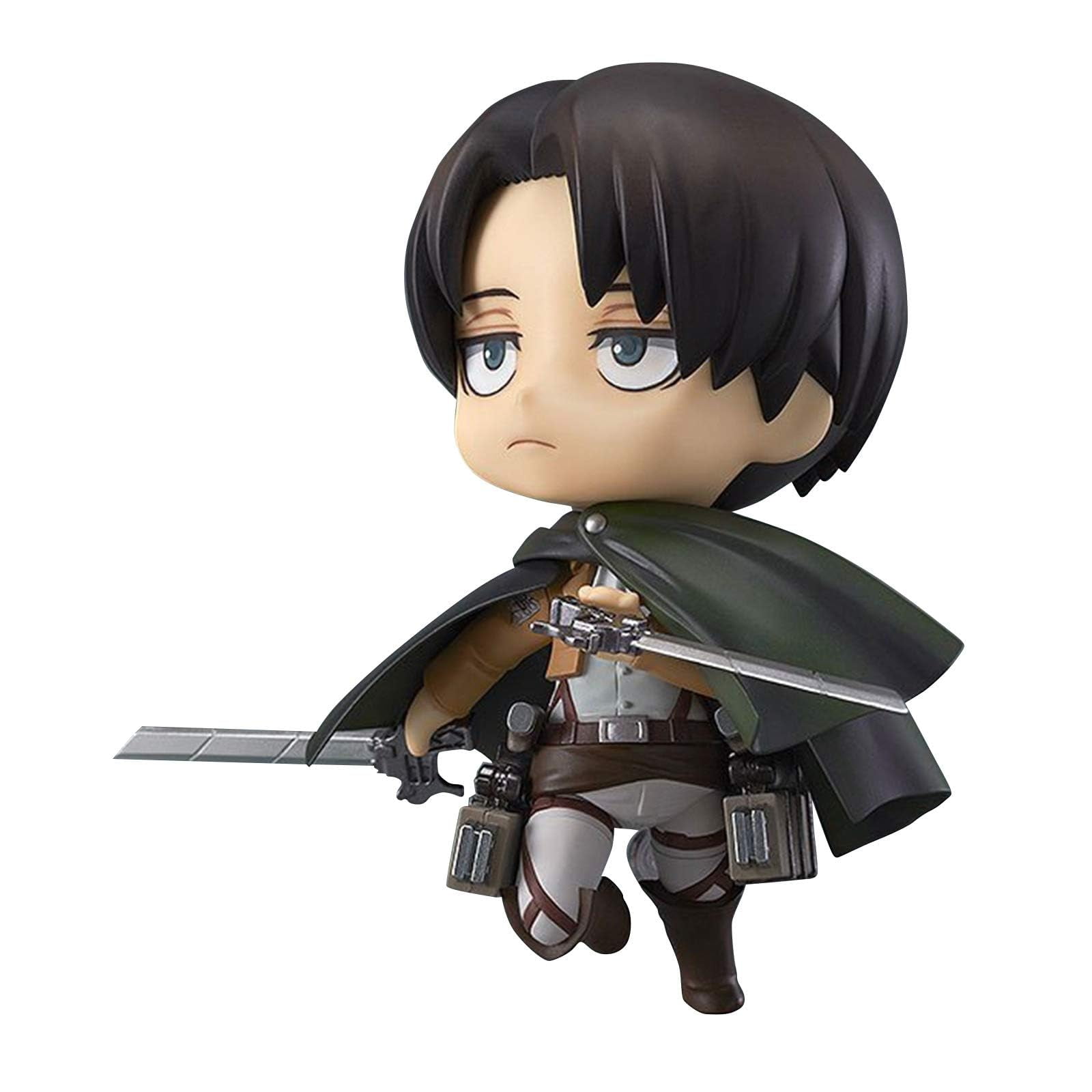 Cute Anime Attack On Titan Levi Ackerman Action Figure Mini Version ...