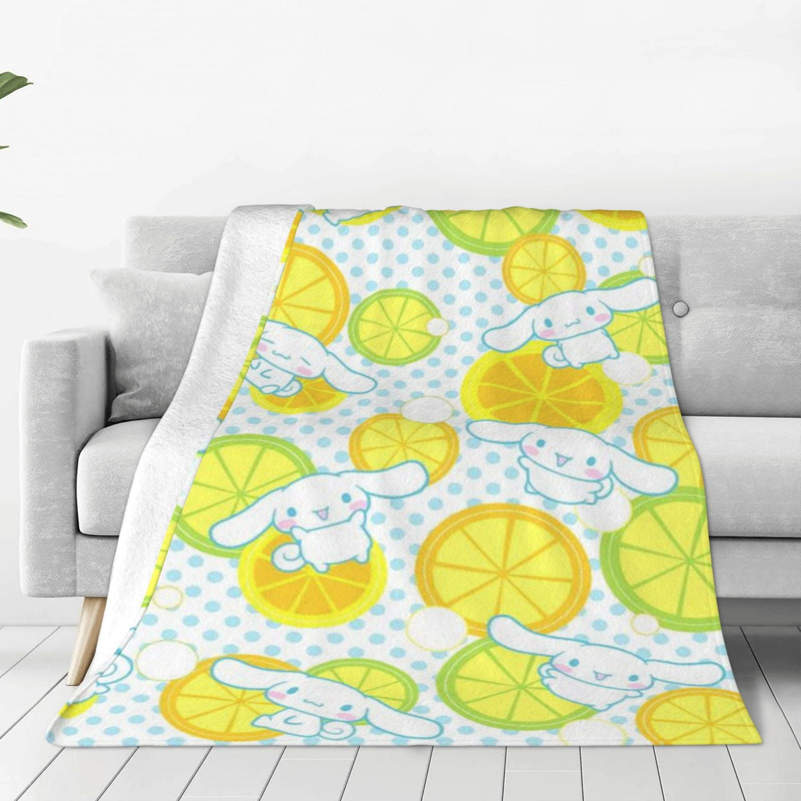 Cute Anime Blanket Cartoon Character Cinnamoroll Print Bed Throw Super ...