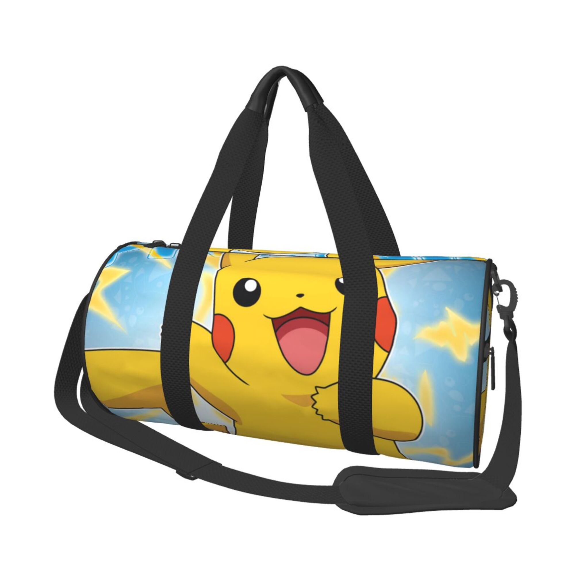 Cute Anime Cartoon Pikachu Duffle Bag Waterproof Sports Gym Bag,Pokemon ...