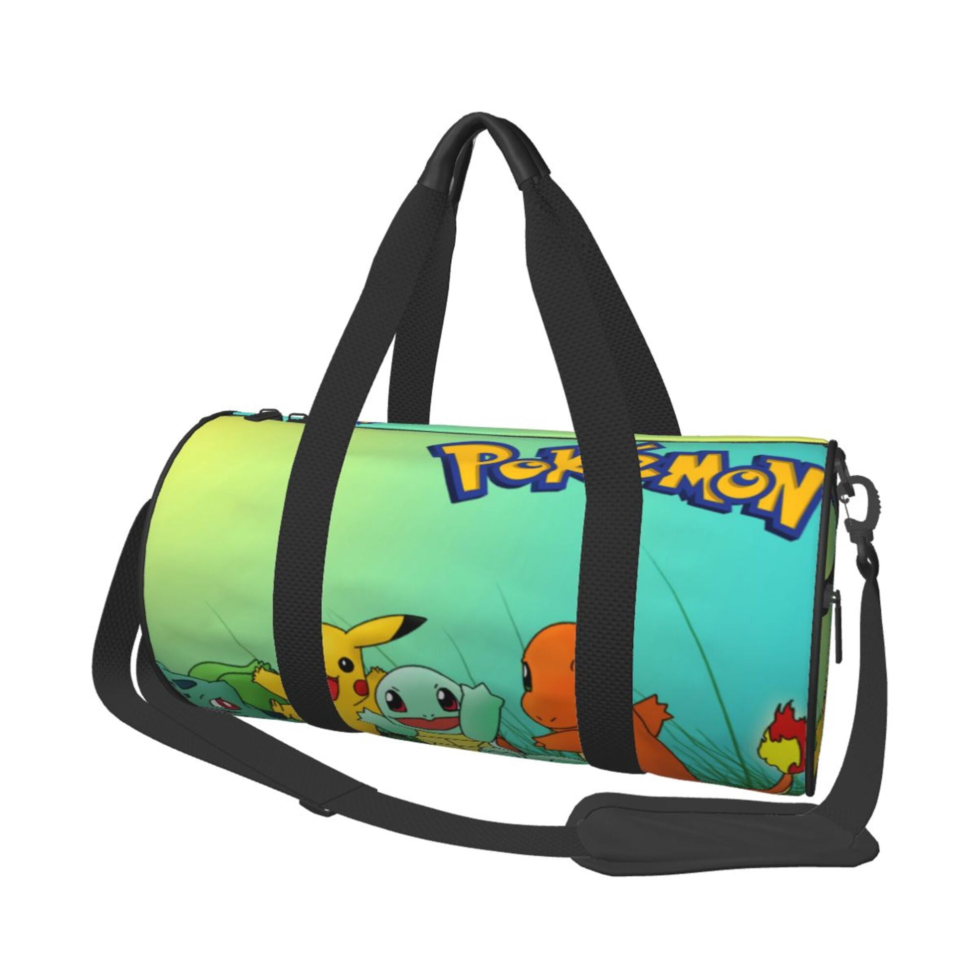 Cute Anime Cartoon Pikachu Duffle Bag Waterproof Sports Gym Bag,Pokemon ...