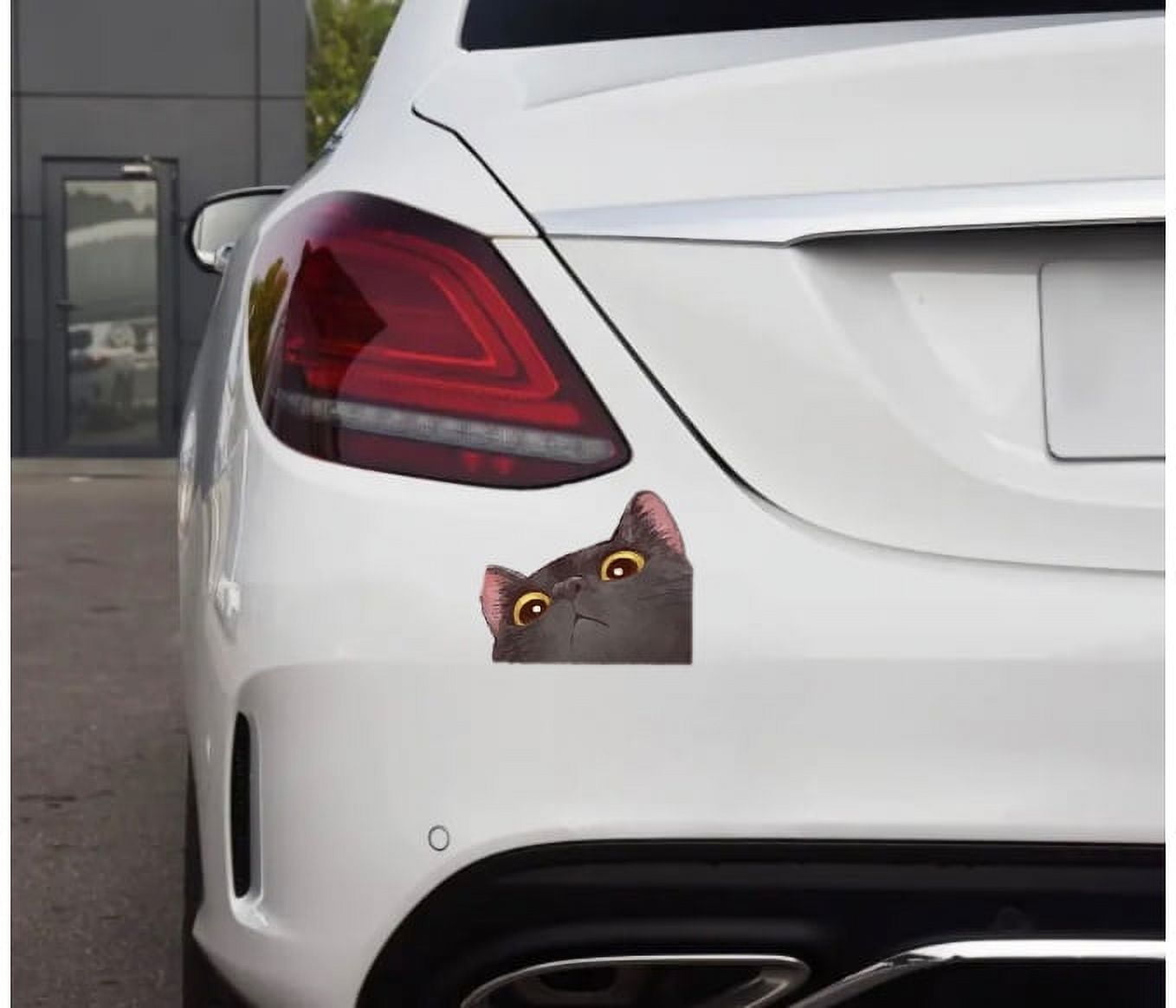 Cute Anime Cat Car Sticker, Peeking Cat Decals for Bumper Rear Window ...