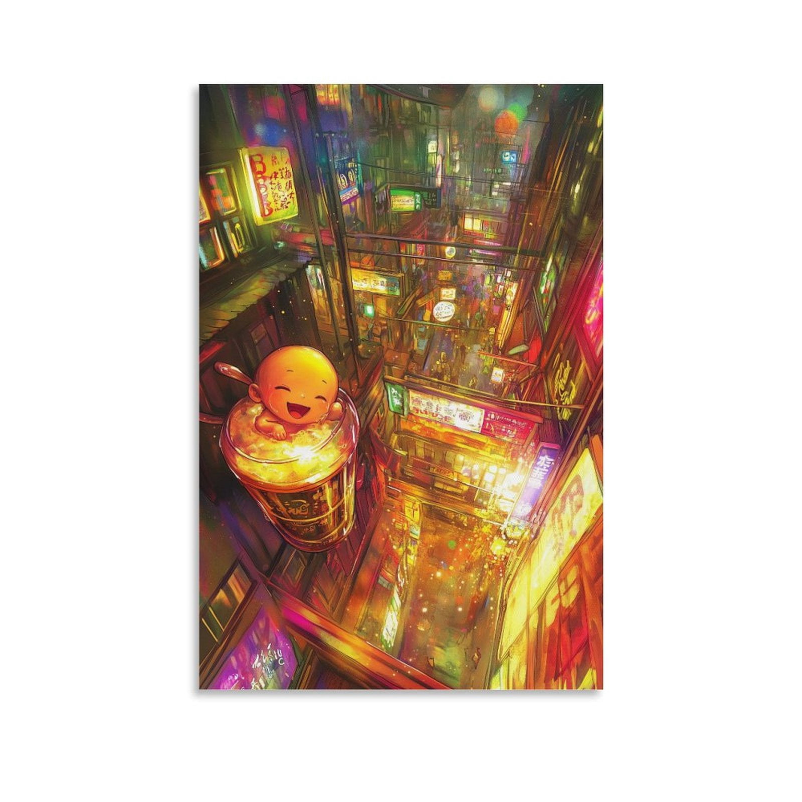 Cute Anime Character Artwork Painting On Canvas Wall Art Poster Scroll ...