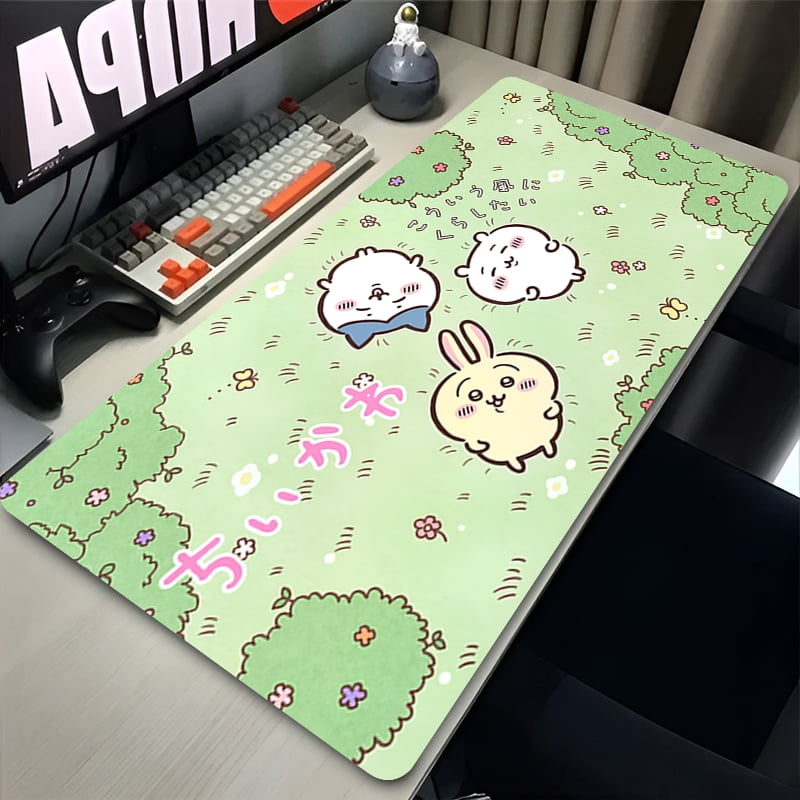 Cute Anime Chiikawas Mousepad HD Printing Computer Gamers Locking Edge ...