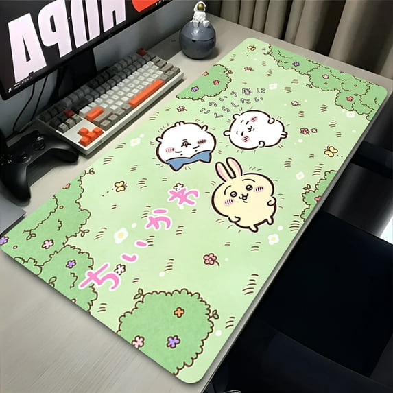 Cute Anime Chiikawas Mousepad HD Printing Computer Gamers Locking Edge ...