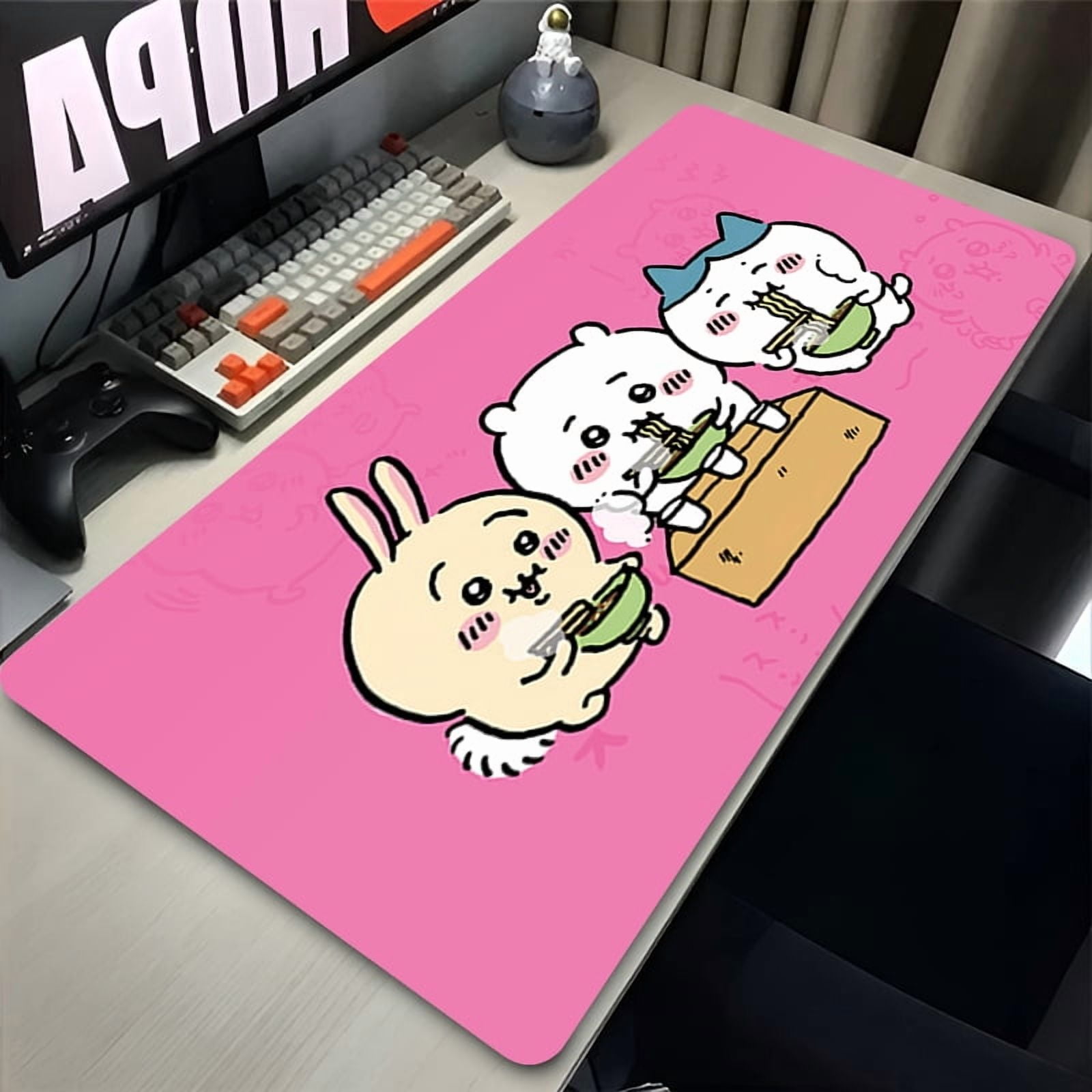 Cute Anime Chiikawas Mousepad HD Printing Computer Gamers Locking Edge ...