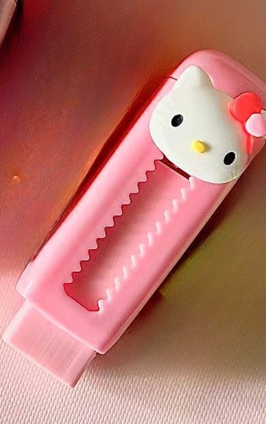 Cute Anime Hello Kitty Push-Pull Eraser Kawaii Cartoon Sanrio Kuromi ...