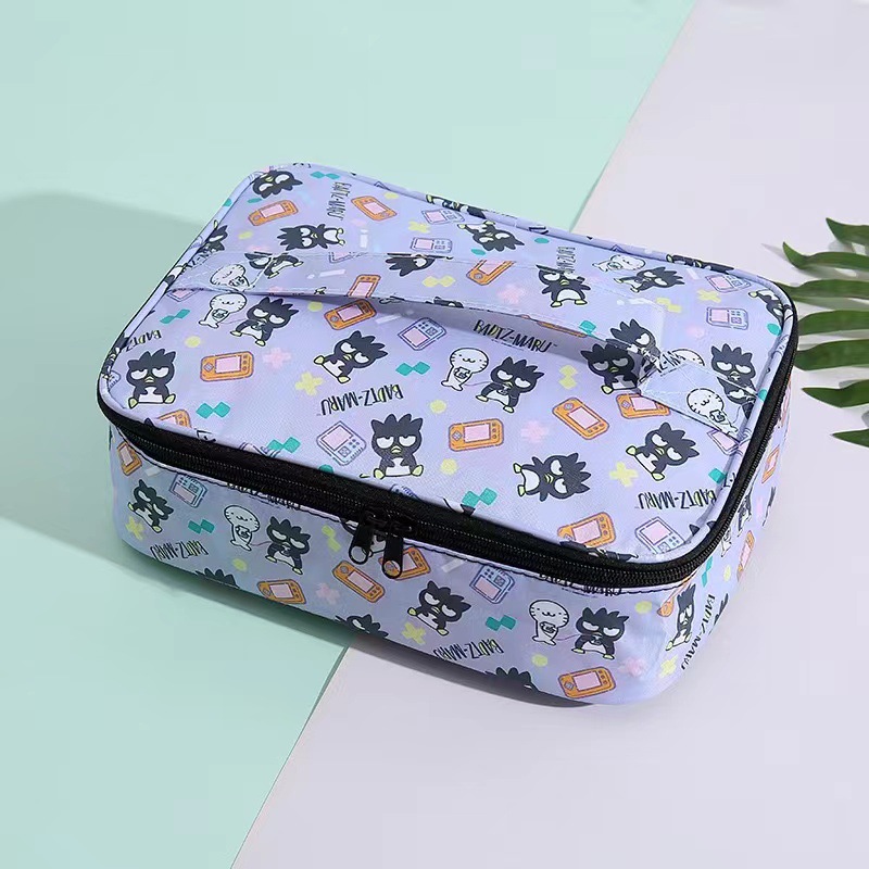 Cute Anime MINISO Hello Kitty Waterproof Oxford Bento Bag Kawaii Kuromi ...