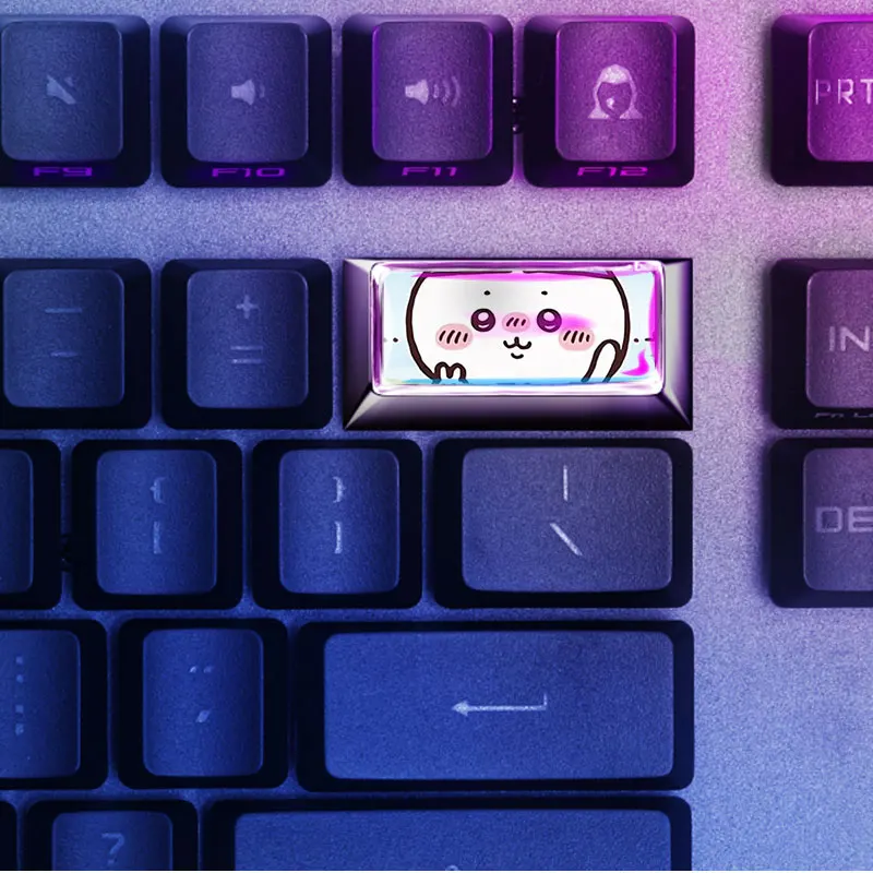 Cute Anime Periphe Personalized Metal Chiikawa Cartoon Keycaps Original ...