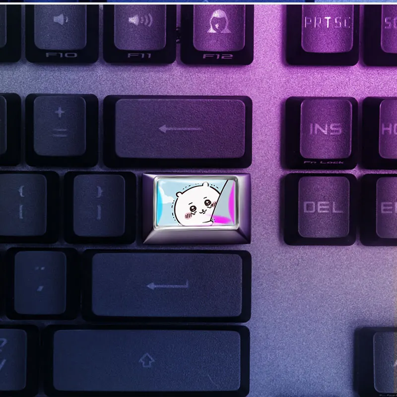 Cute Anime Periphe Personalized Metal Chiikawa Cartoon Keycaps Original ...
