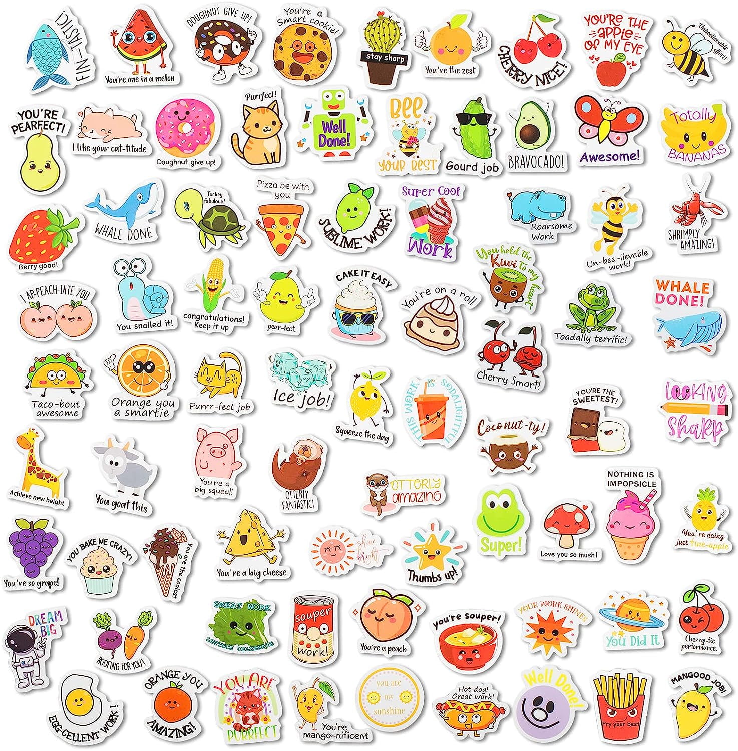 Cute Anime Reward Stickers for Kids - 320pcs Encouraging Stickers for ...