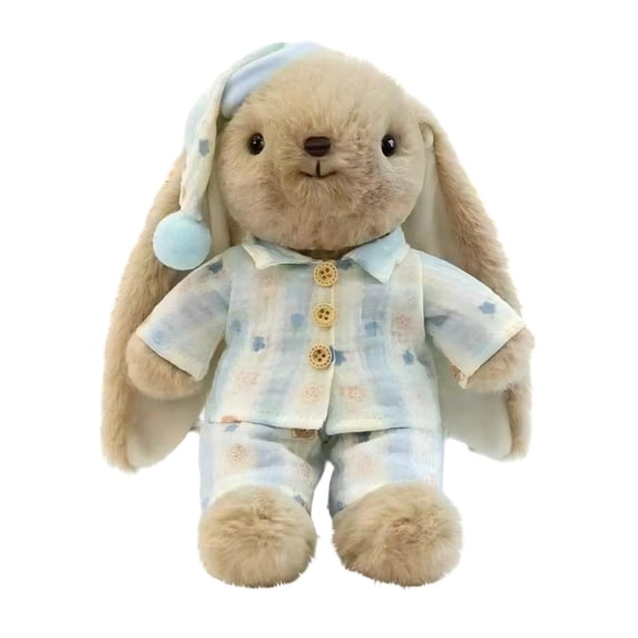 Cute Annie Bunny Plush Toy Stuffed Rabbit Doll In Pajamas, Soft Plush ...