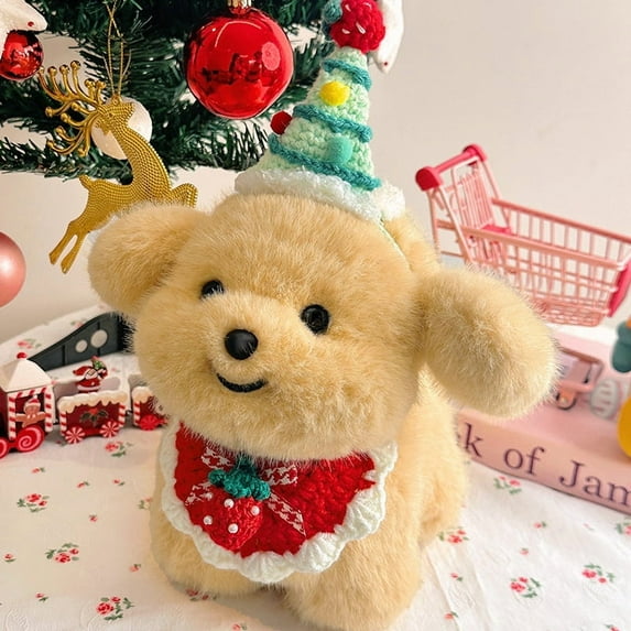 Cute Apron Pier Pier Milk Dog Plush Toy Soft Cotton Golden Retriever ...