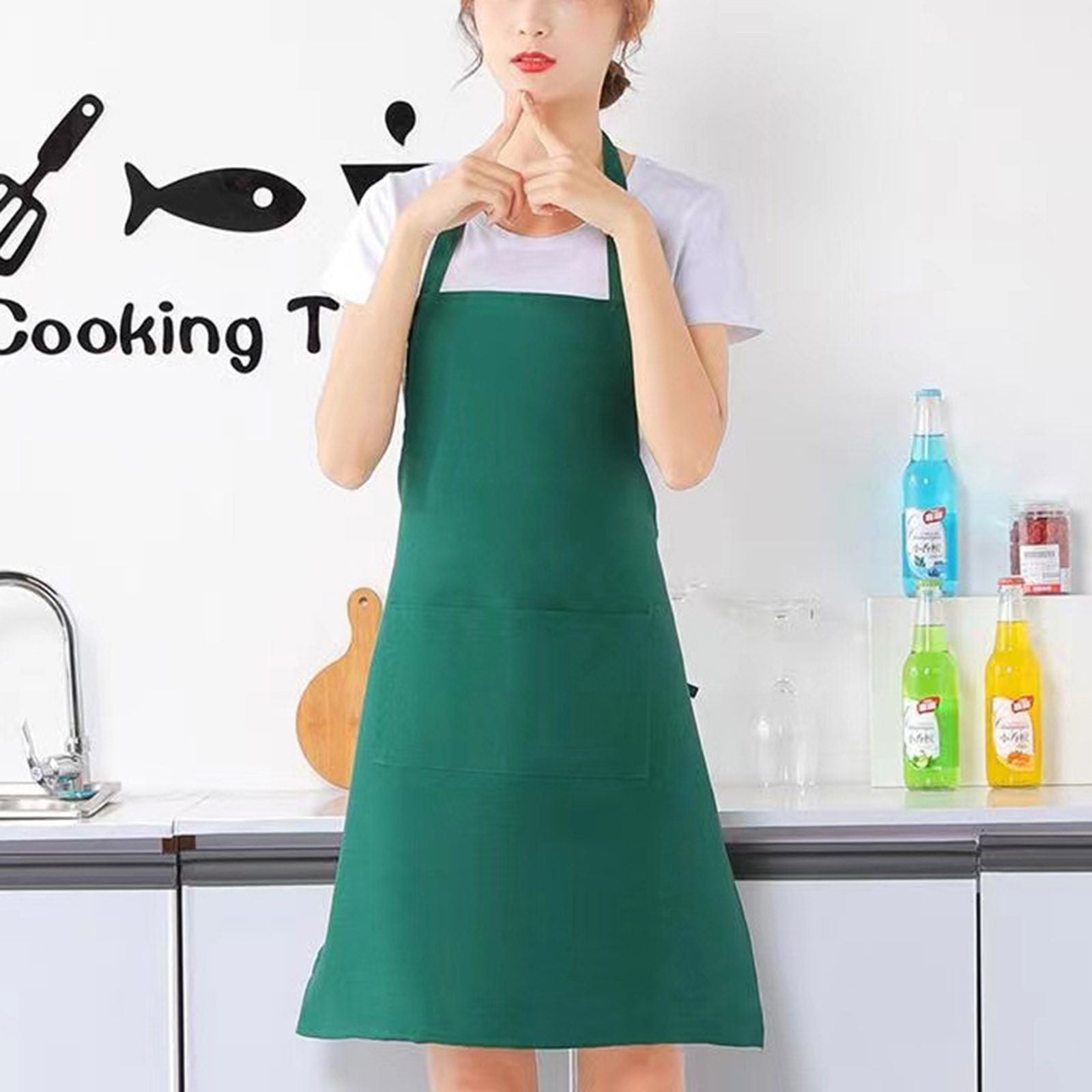 Cute Apron for Women with Pockets, Comfortable Kitchen Apron, Perfect ...