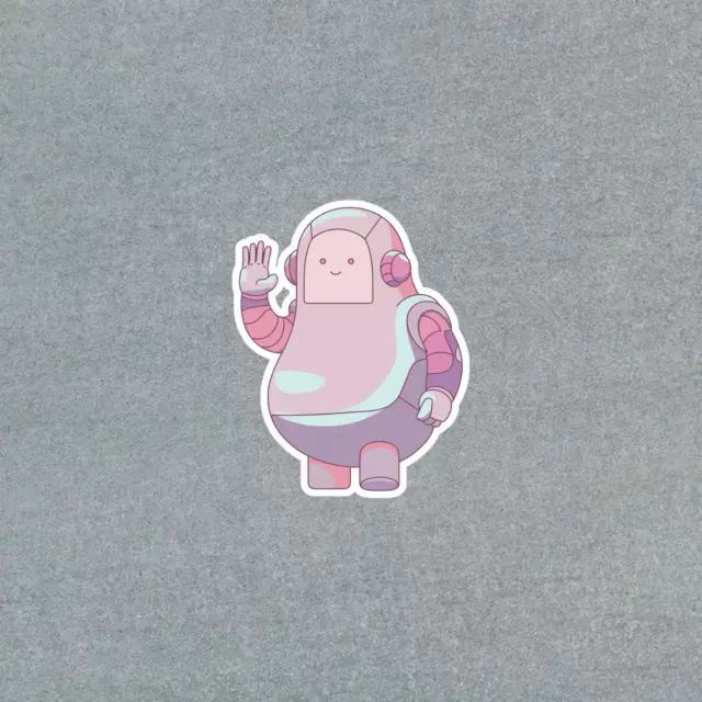 Cute Astronaut Bot Sticker - Friendly Space Robot Decal For Kidsphone ...