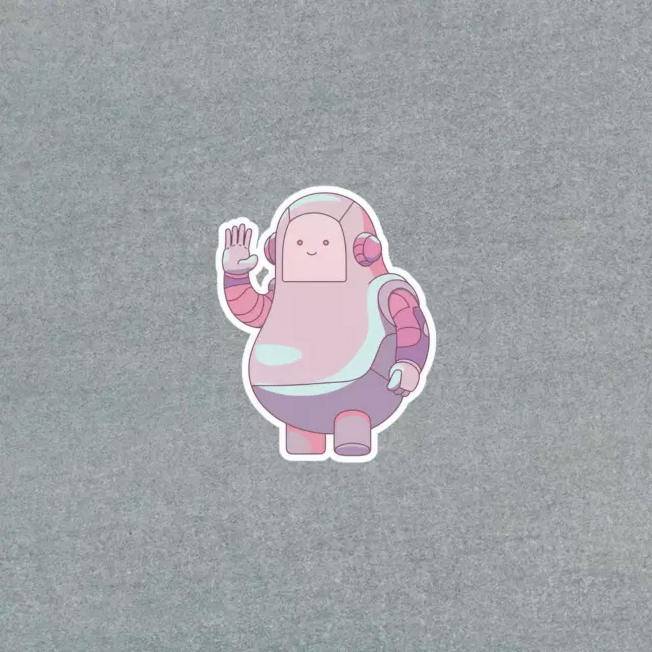 Cute Astronaut Bot Sticker - Friendly Space Robot Decal For Kidsphone ...