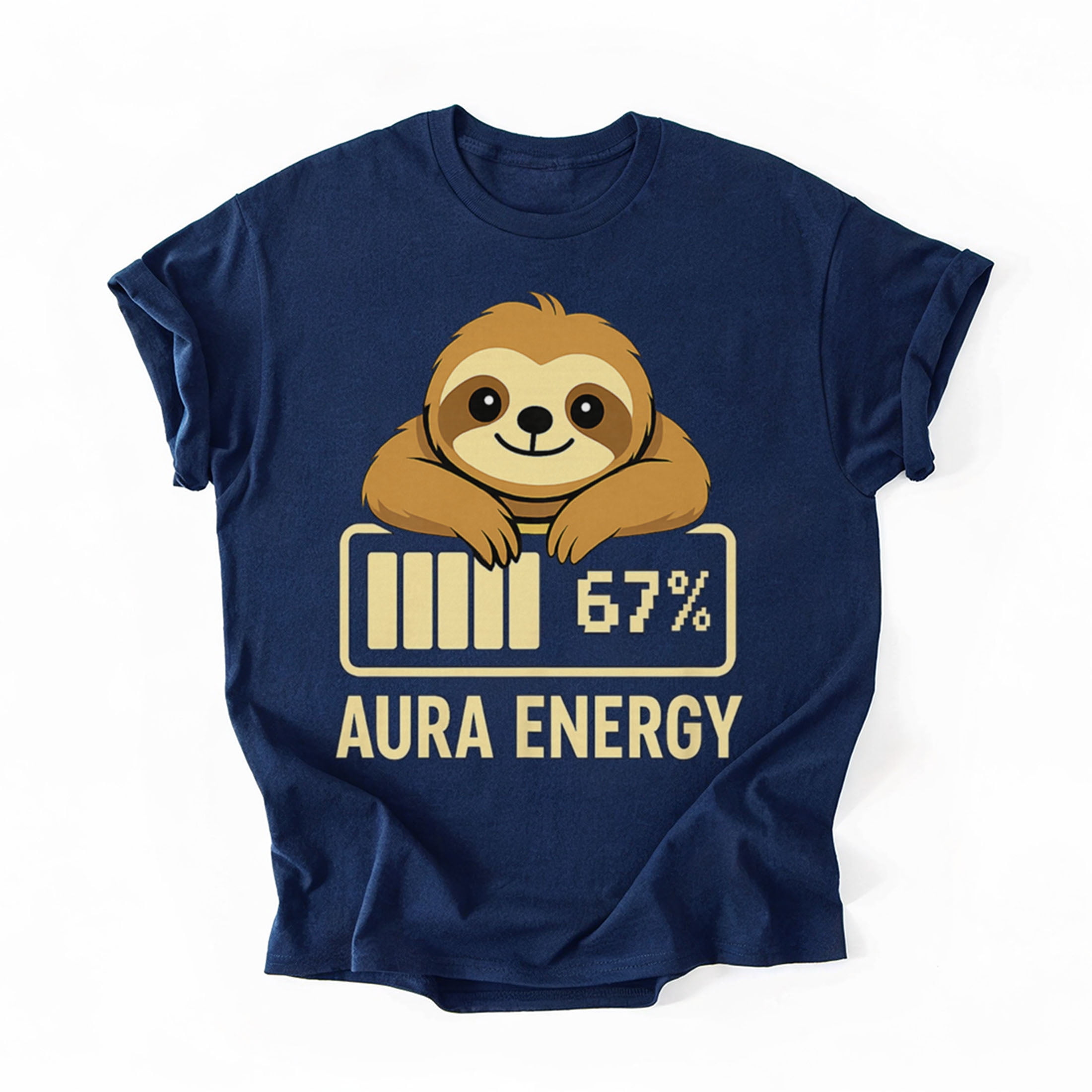 Cute Aura Energy at 67 Funny Six Seven Meme Gen Alpha Slang T-Shirt ...