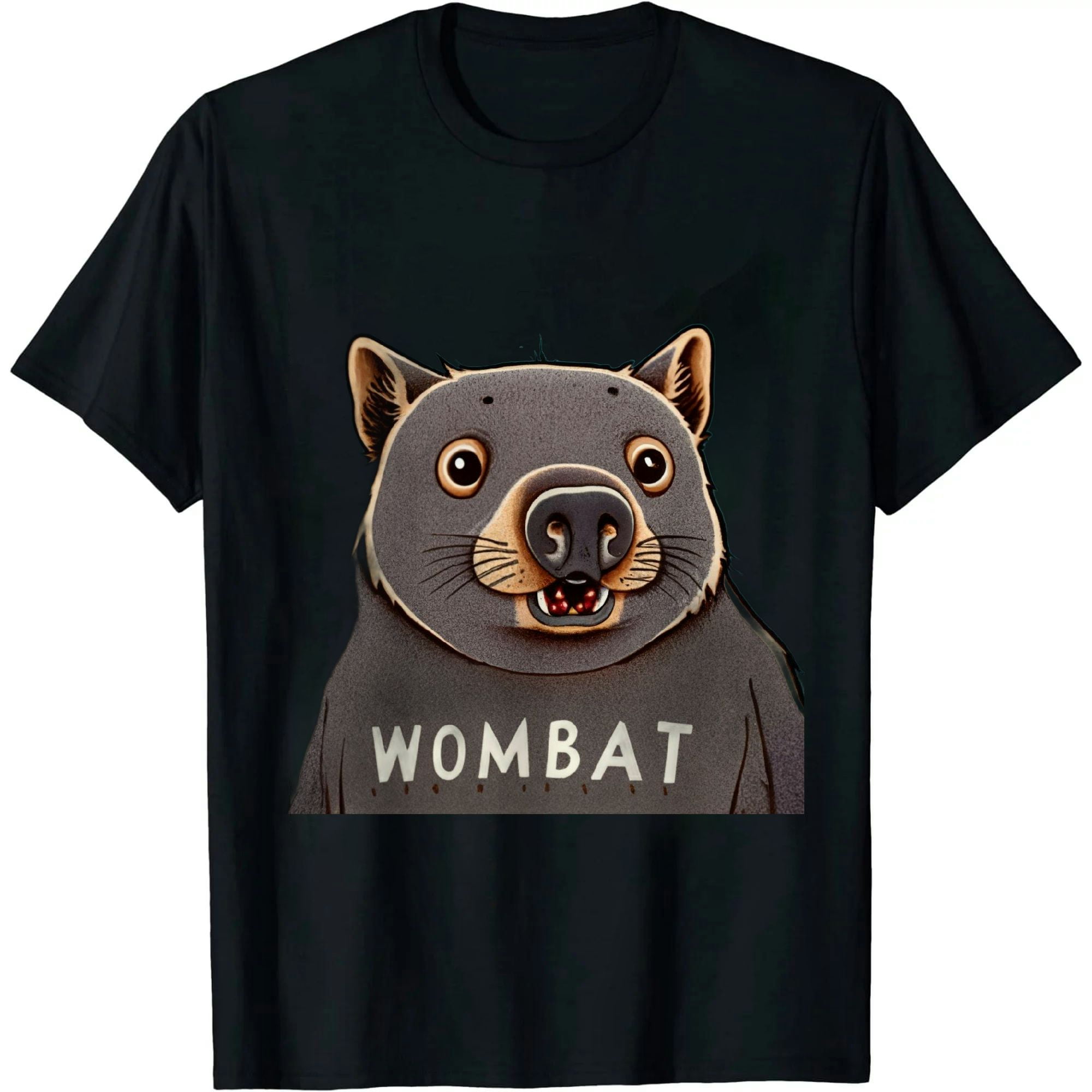 Cute Aussie Animal Outback Wildlife Australia Retro Wombat T-Shirt ...