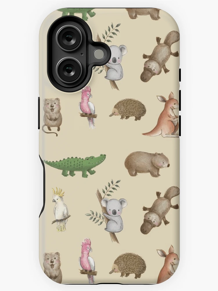 Cute Australian Animals Case iPhone 11 12 13 14 15 16 Pro Max Wildlife ...