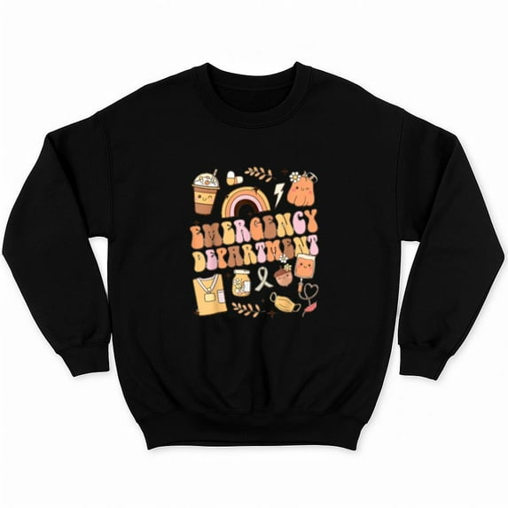 Cute Autumn Emergency Dept Funny Fall Theme Nurse Humor Graphic Print ...