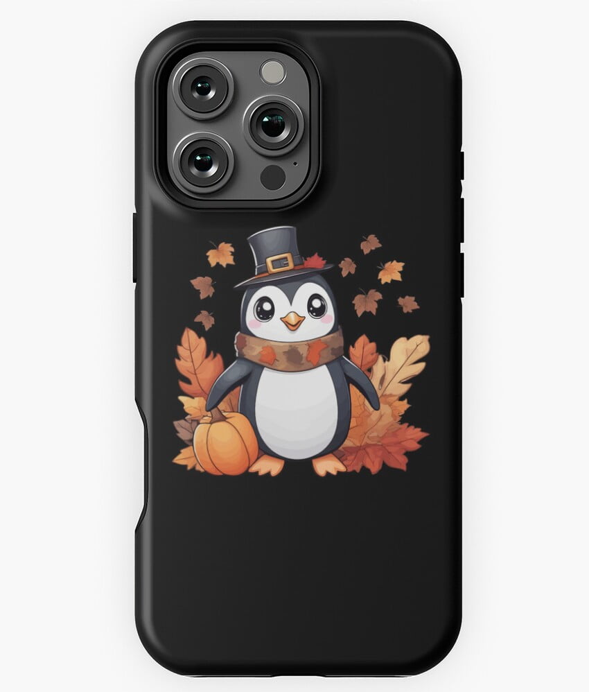 Cute Autumn Penguin Thanksgiving M13662 Phone case for iPhone 11 to 16 ...