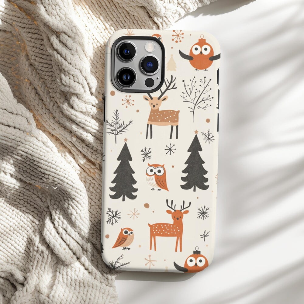 Cute Autumn Winter Kawaii Season Phone Case with iPhone 17 to 11 Pro ...