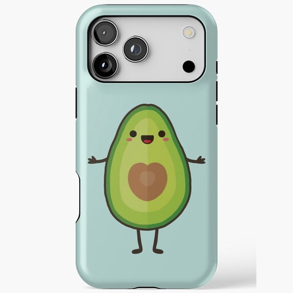 Cute Avocado Cuddle Pun Illustration iPhone Case 11 to 17 Pro Max ...