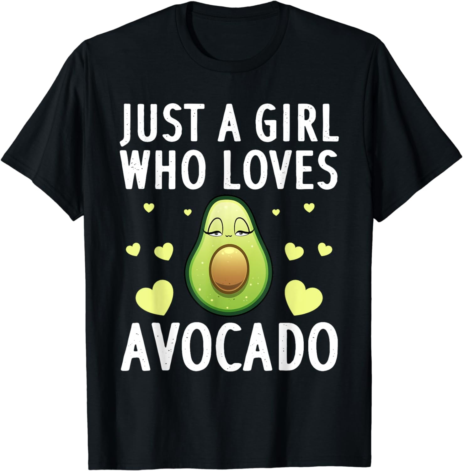 Cute Avocado Design For Girls Women Pear Avocado Lovers T-Shirt ...