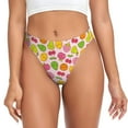Cute Avocado Orange Thongs For Women No Show Seamless Womens Thongs