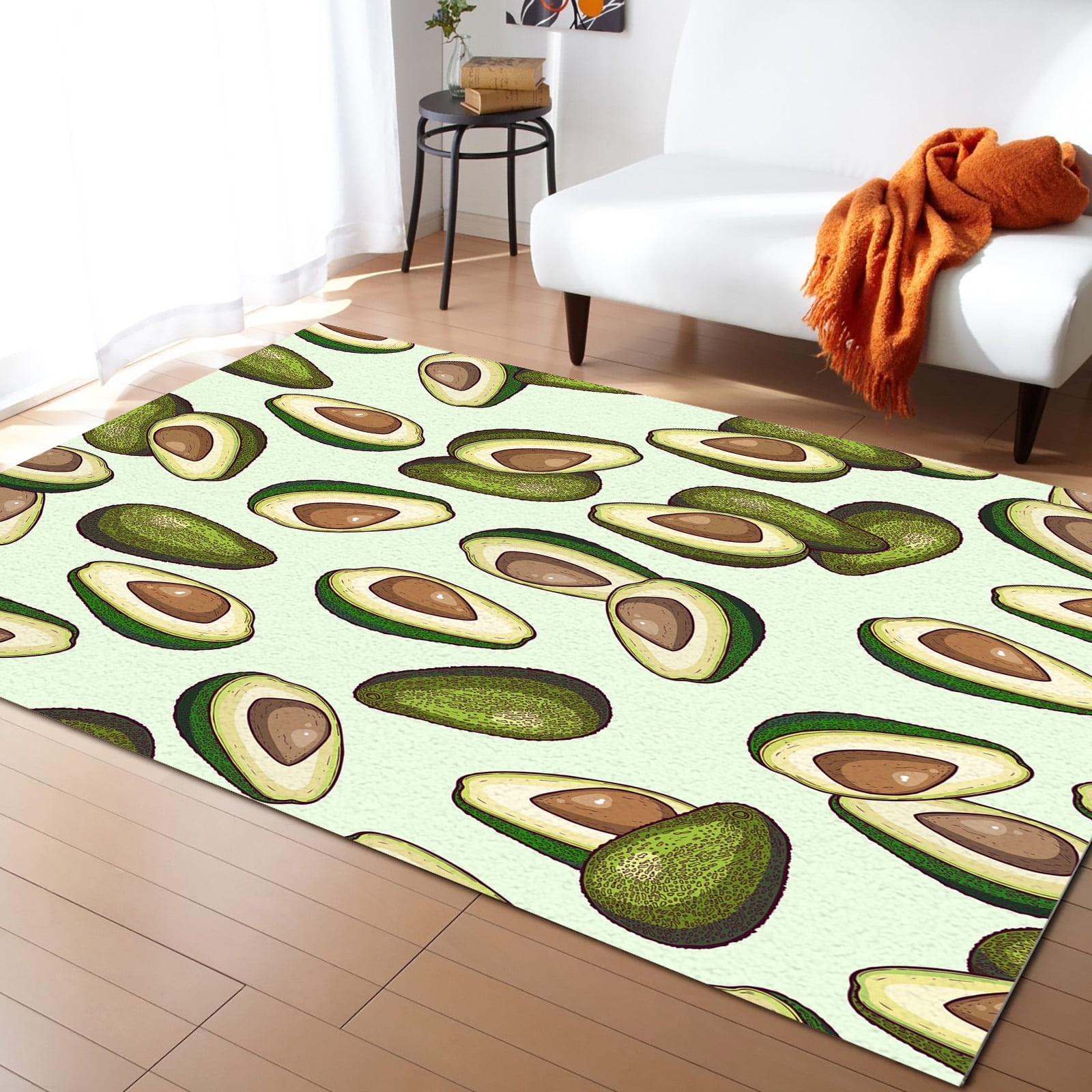 Cute Avocado Pattern Carpet for Home Living Room Bedroom Bedside r ...