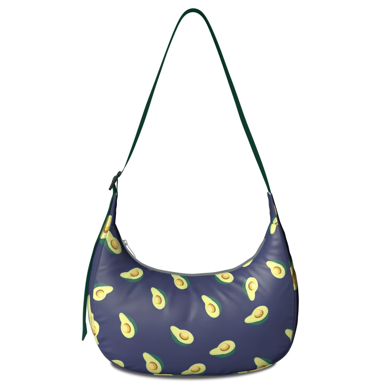 Cute Avocado Print Crossbody Handbag for Women, Green Fresh Fruit ...