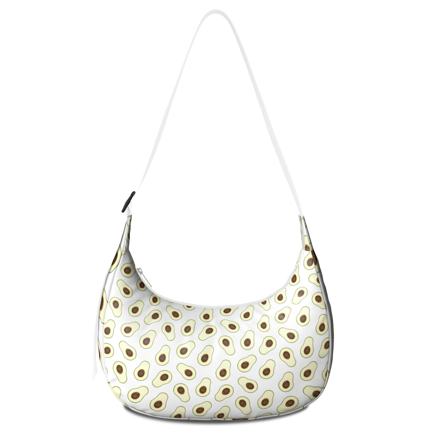 Cute Avocado Print Crossbody Handbag for Women, Green Fresh Fruit ...