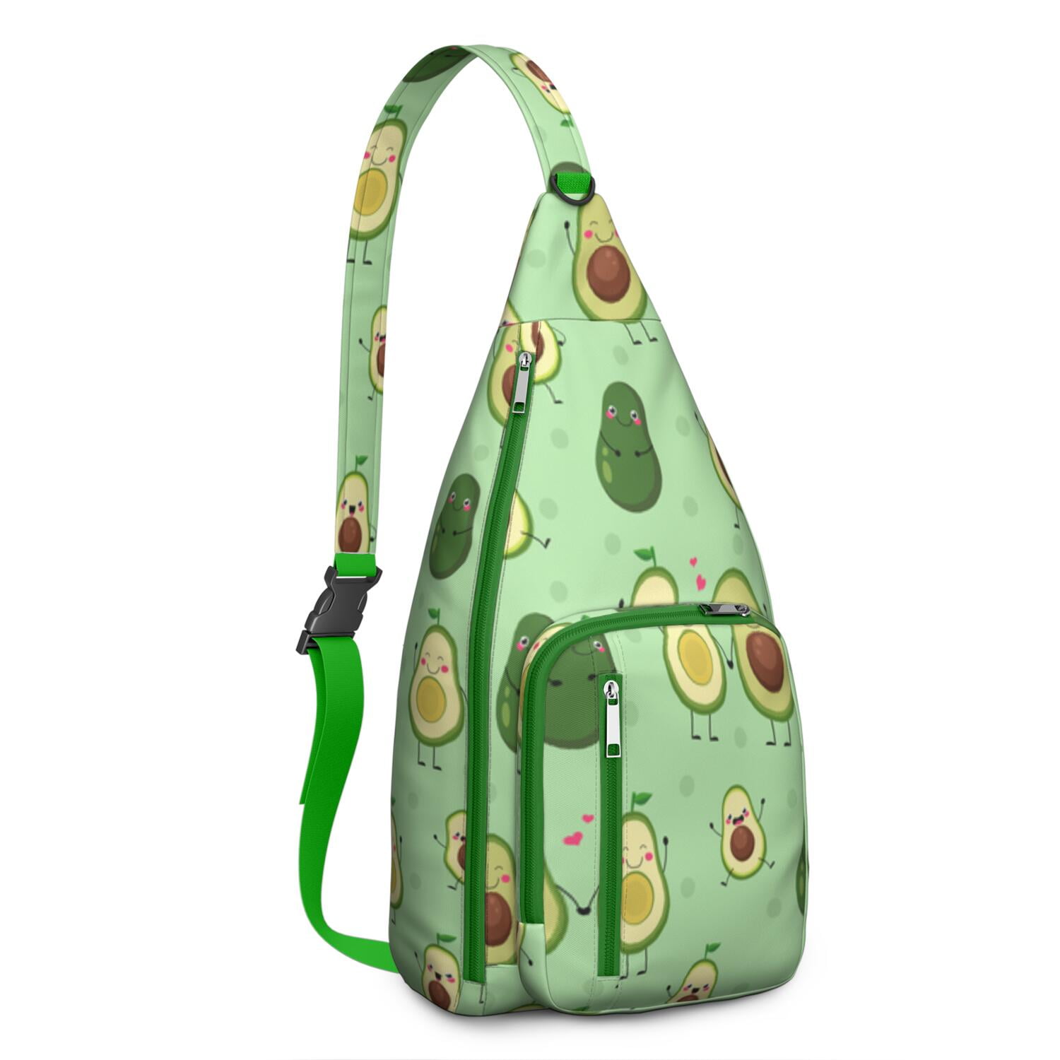 Cute Avocado Print Hiking Backpack – Eco-friendly & Stylish Outdoor Bag ...