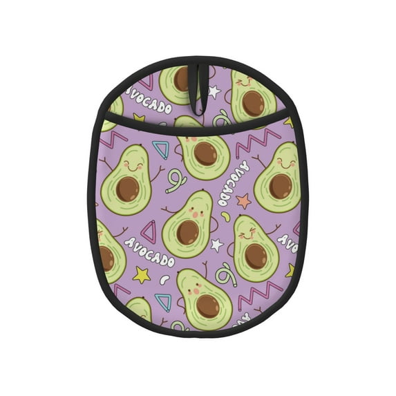 Cute Avocado Star Purple Pot Holders for Kitchen - Heat Resistant Oven ...