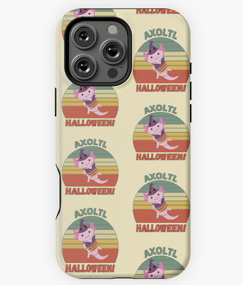 Cute Axolotl Halloween Costume M10303 Phone case for iPhone 11 to 16 ...