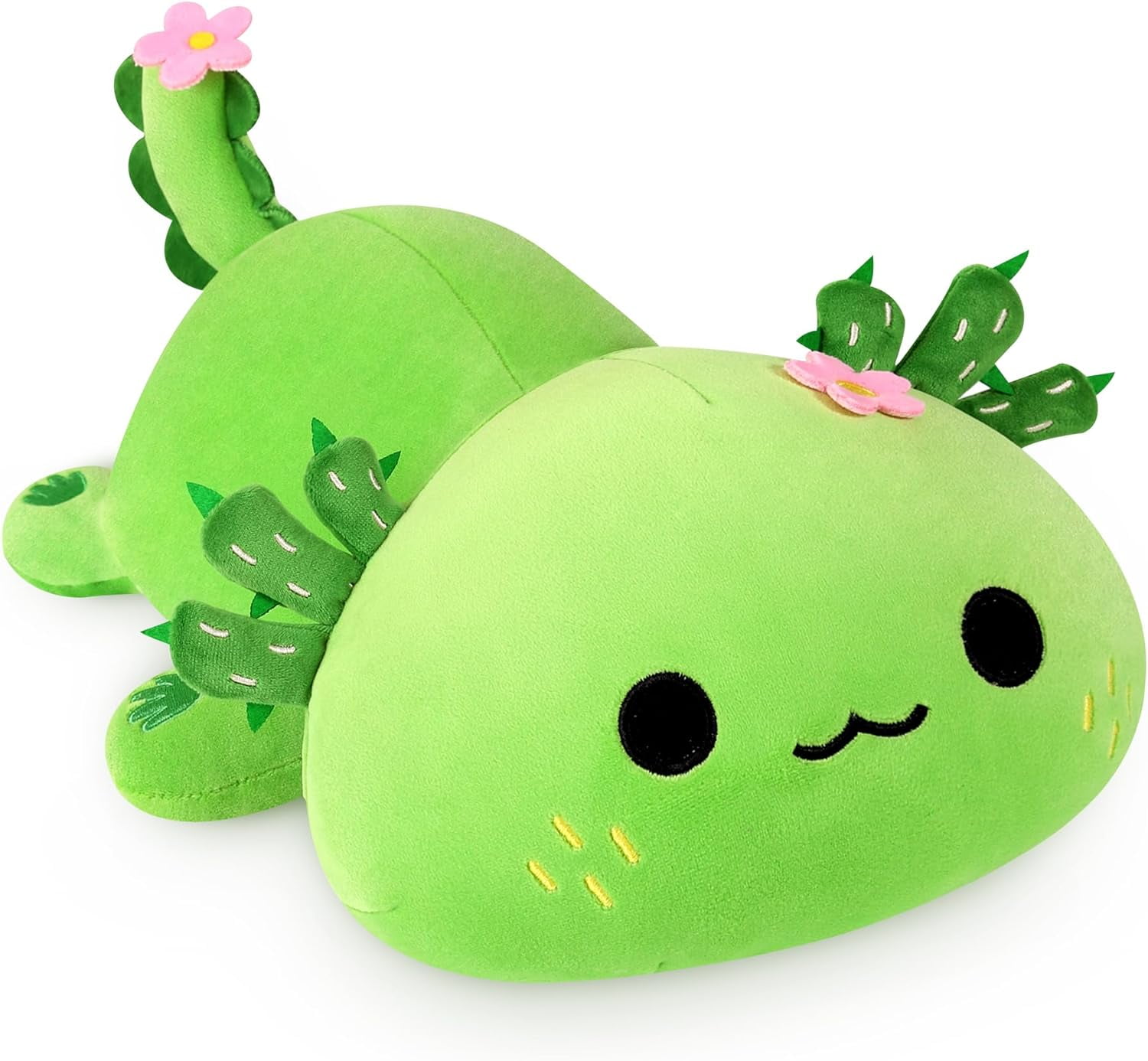 Cute Axolotl Plush, Soft Stuffed Animal Salamander Plush Pillow, Kawaii ...