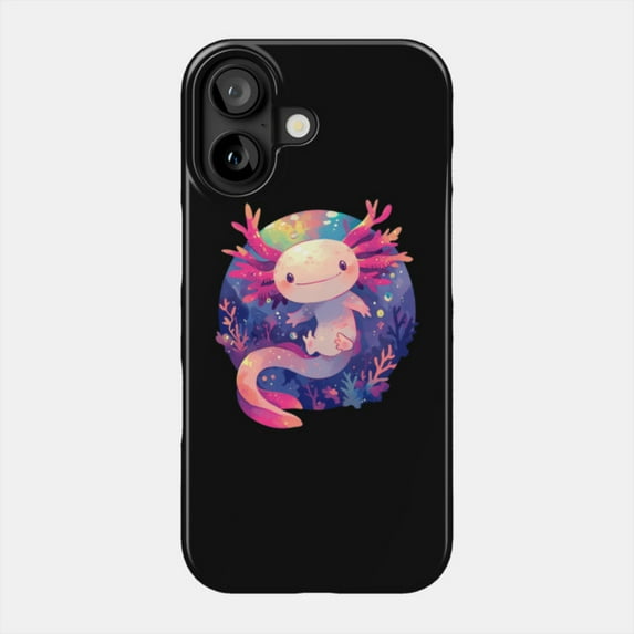 Cute Axolotl Salamander Graphic Phone Case for Apple iPhone 11-17 ...