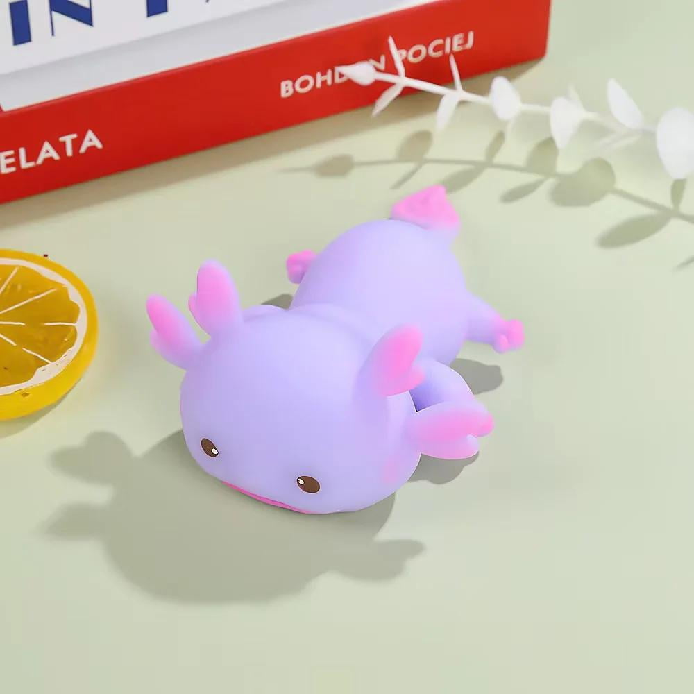 Cute Axolotl Squeeze Toys Cartoon Fish Relax Antistress Squishy Toys ...