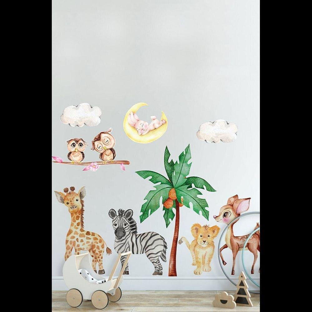 Cute Baby Animals Roommates Kids Room Wall Sticker Set - Walmart.com