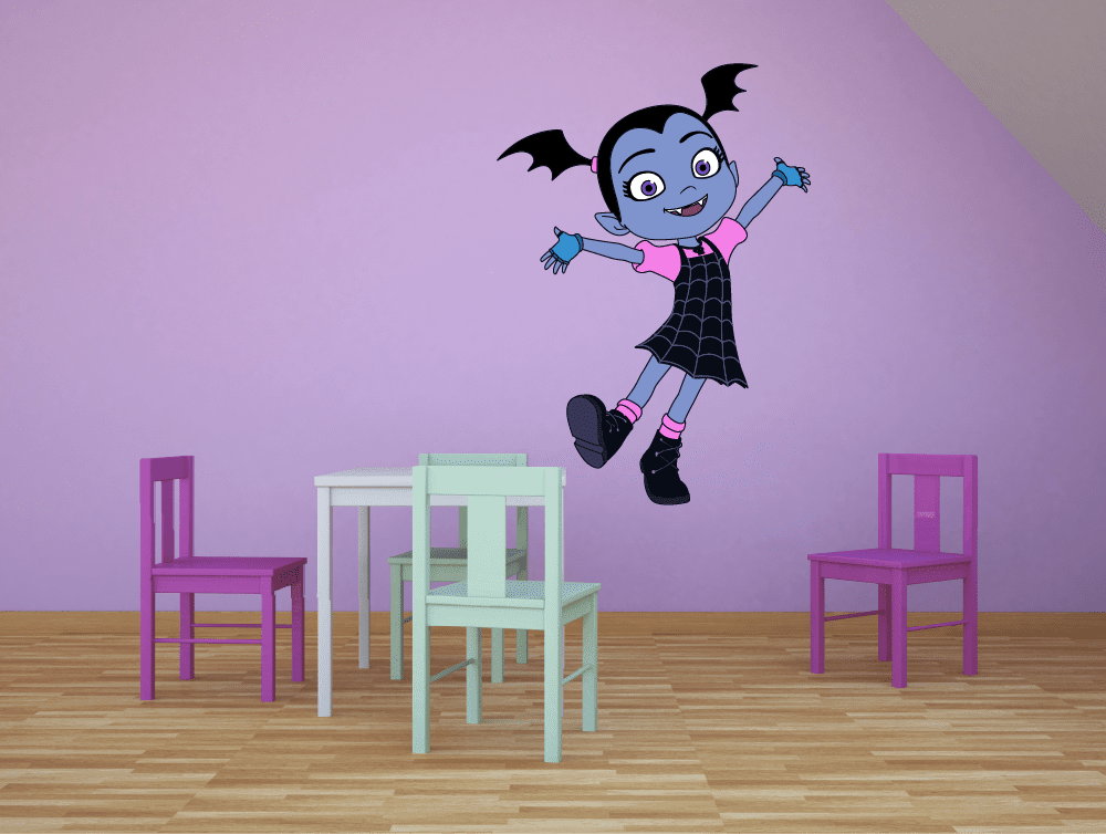 Cute Baby Batgirl Purple Violet Cartoon Character Graphic Decal Sticker ...
