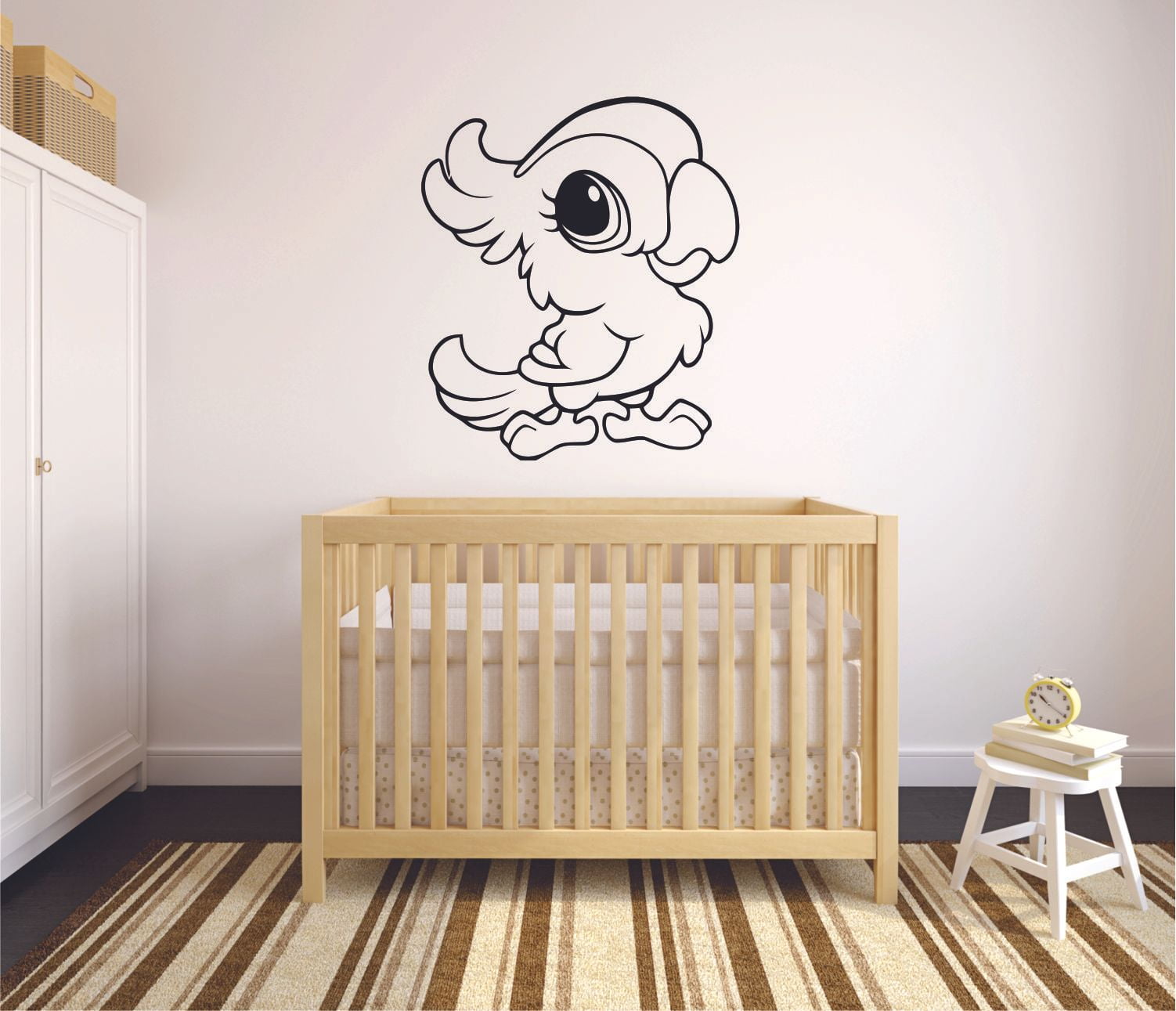 Cute Baby Bird Birds Animal Animals Babies Cartoon Wall Sticker Art ...