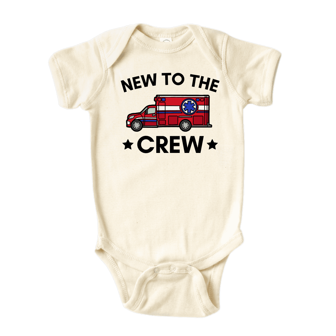 Cute Baby Bodysuit New To The Crew Ambulance Shirt Premium Custom Baby ...
