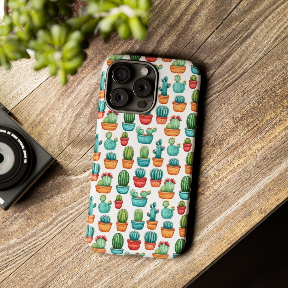 Cute Baby Cactus Green Plant Phone Case for iPhone 11-17 Pro Max ...