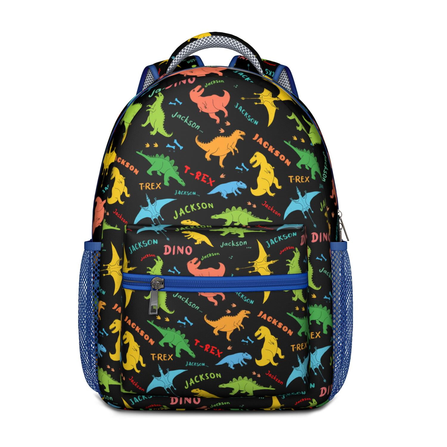 Cute Baby Dinosaur Pattern Backpack – Artistic Cartoon Dino Print ...