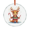 Cute Baby Dragon Candy Cane Ornament – Festive Sweater Fantasy Glass ...