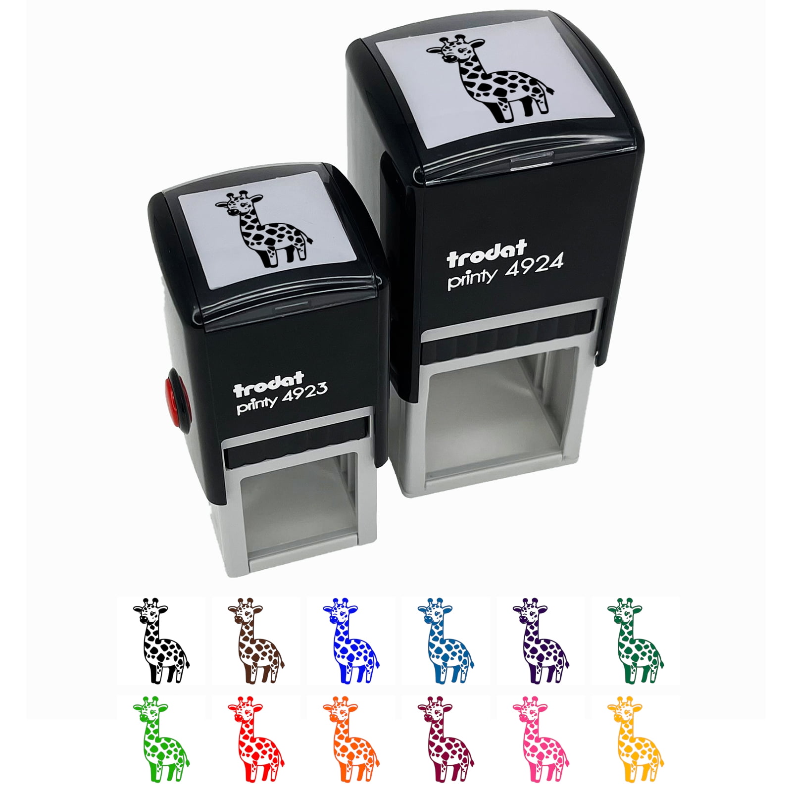 Cute Baby Giraffe Kawaii Chibi Self-Inking Rubber Stamp Ink Stamper ...