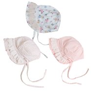 2Pcs Pink Baby Bonnet Infant Satin Silk Hair Bonnets for Toddler ...
